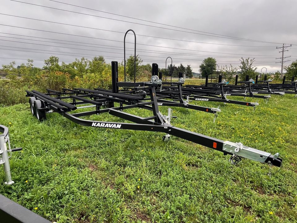 Upto 24' Karavan Tandem Bunk Tritoon Trailer With Brakes 4500LB Capaci ...